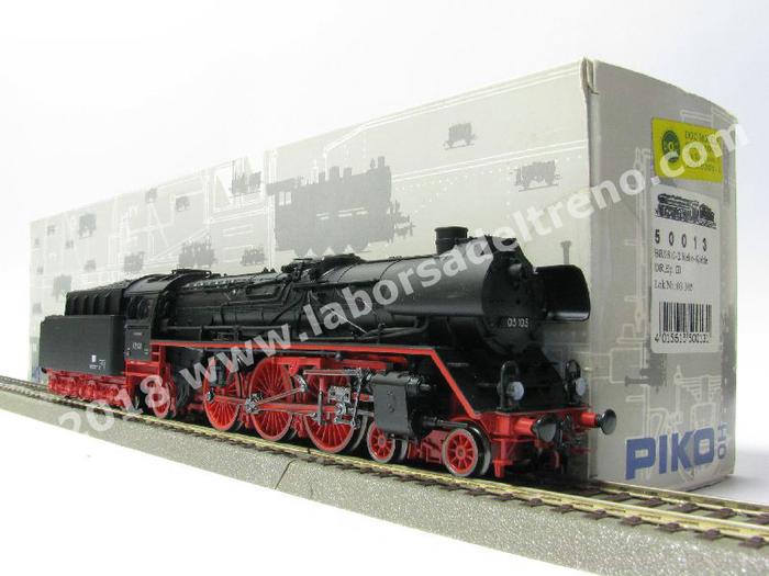 Piko - 50013 locomotiva a vapore DR Br 03 105 Reko, tender a carbone ...