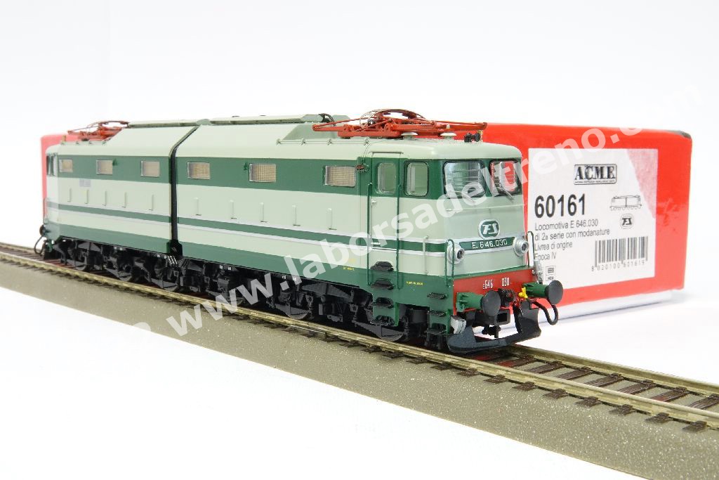 Acme - 60161 Loco elettrica E 646 2a serie FS, livrea grigio/verde magnolia con modanature, ep. IV