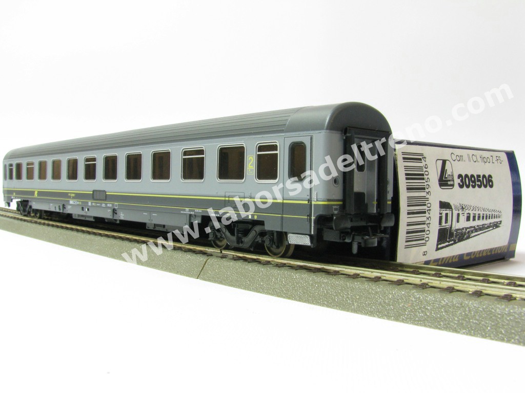 Lima - 309506 Carrozza tipo Z1 di 2a cl. FS, livrea bigrigio con ...