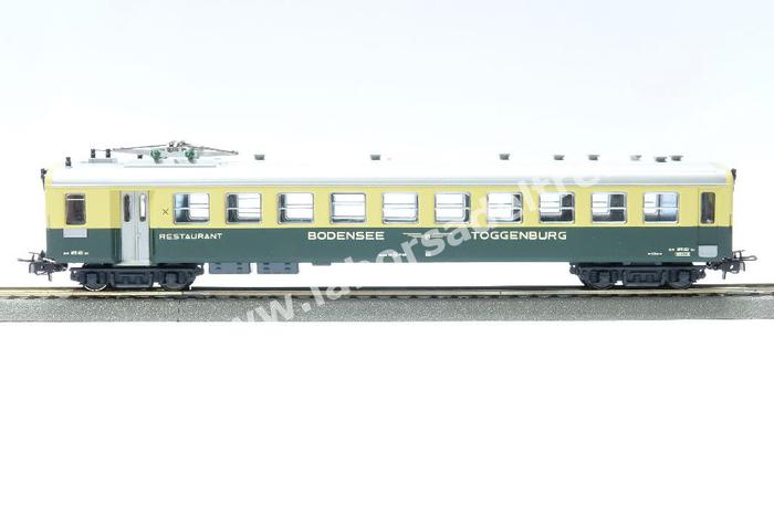 Hag - 408 Carrozza ristorante della Bodensee Toggenburg, livrea verde ...