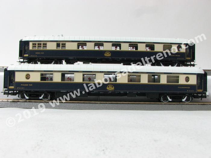 Rivarossi - HR4145 Coppia di una vettura ristorante + una vettura pullman del Venice Simplon ...