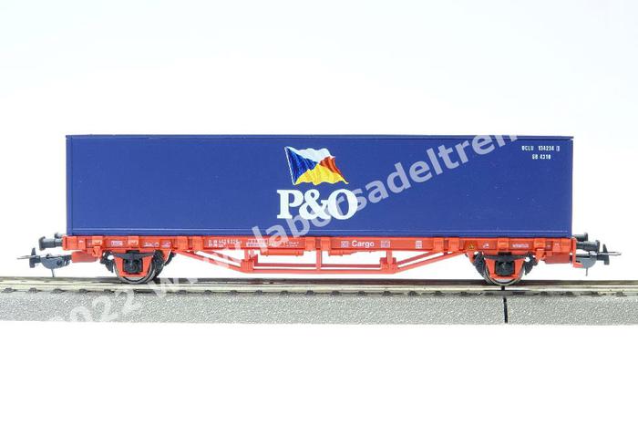 Piko - 57706 Carro pianale delle DB AG con carico di un container P&O ...