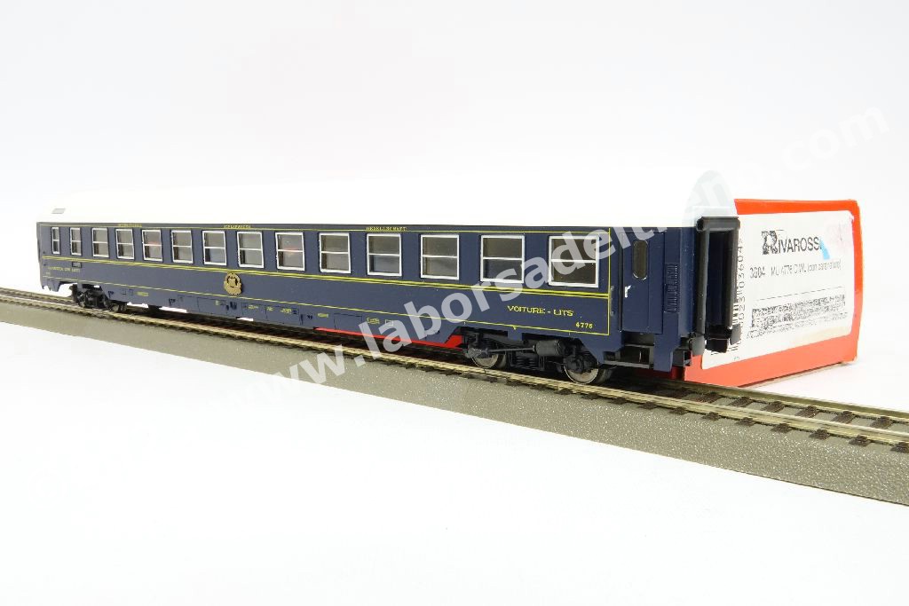 Rivarossi - 3604 Carrozza letti tipo MU della CIWL, livrea CIWL con fregi e logo a ghirlanda ...