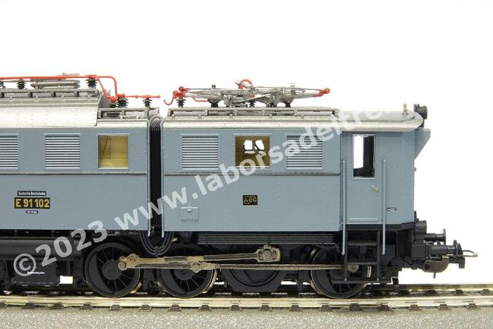 Piko - 51547 Locomotiva elettrica DRG E91 a tre stadi, finestrini con ...