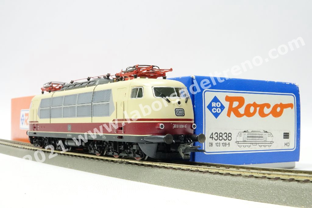 Roco - 43838 Loco el. E 103 delle DB, livrea TEE rosso/crema, logo nero ...
