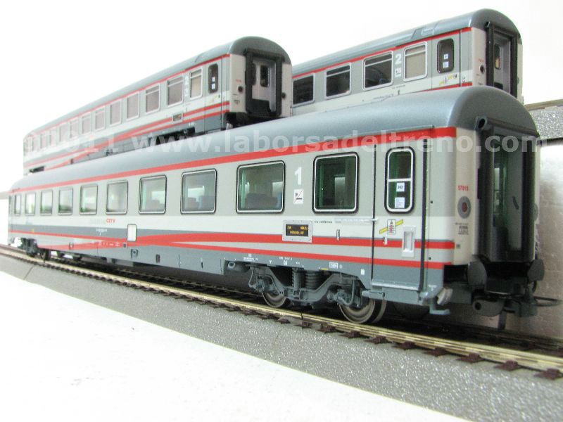 Acme - 55058 Set EC 89 Milano Monaco con una 1a cl. GC e 2 x 2a cl. tipo Z FS, livrea ESCI, ep. V/VI