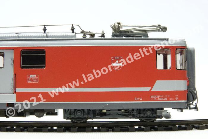 Bemo - 1263 514 Loco el. Deh 4/4 n. 24 'Tasch' della BVZ, livrea rossa ...