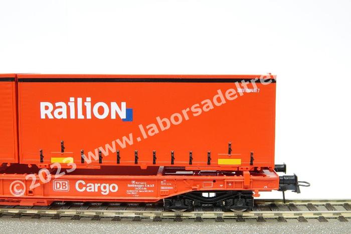 Roco - 66985 Carro canguro tipo T1 delle DB AG con 2 casse mobili ...