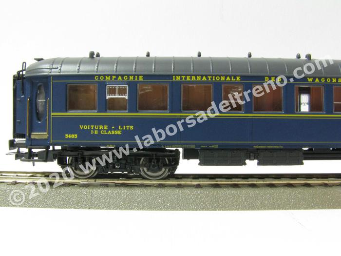 Jouef - HJ4128 Carrozza letti tipo Lx della CIWL, livrea e logo CIWL, ep. III - Ill.ne interna