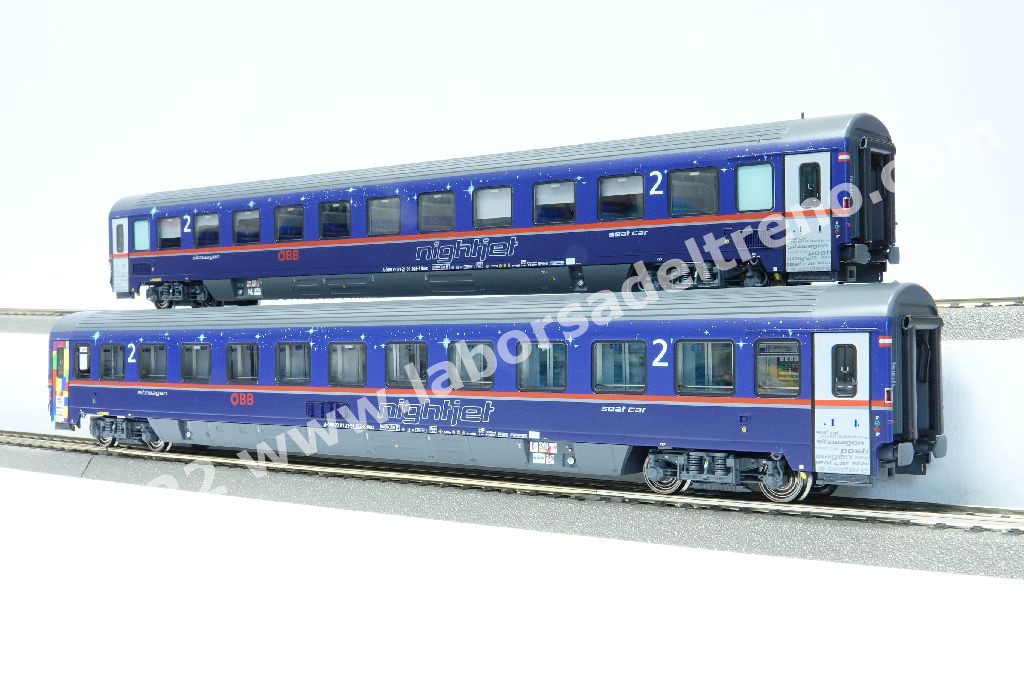 Ls models - 97029 Set due carrozze OBB tipo EC89 di 2° cl. a ...