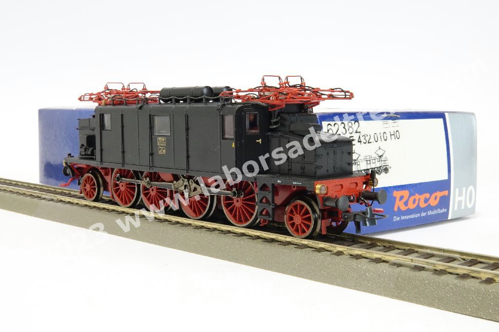 Roco - 62382 Locomotiva elettrica trifase FS E 432, livrea nera, dep. Bolzano, epoca II