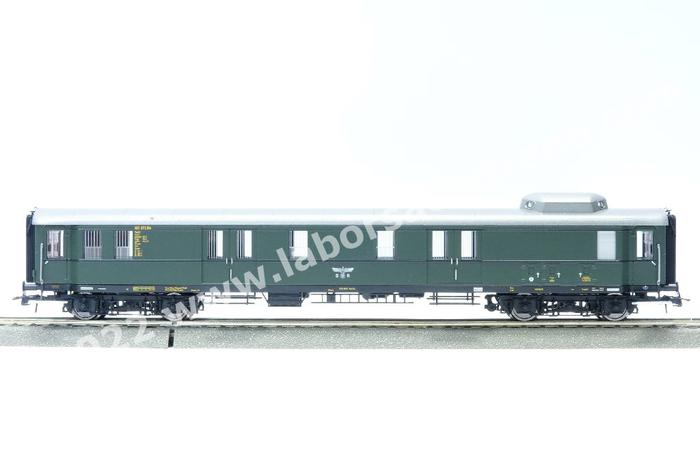 Roco - 74374 Bagagliaio a carrelli DRB tipo Pw4ü-37, livrea verde, epoca II