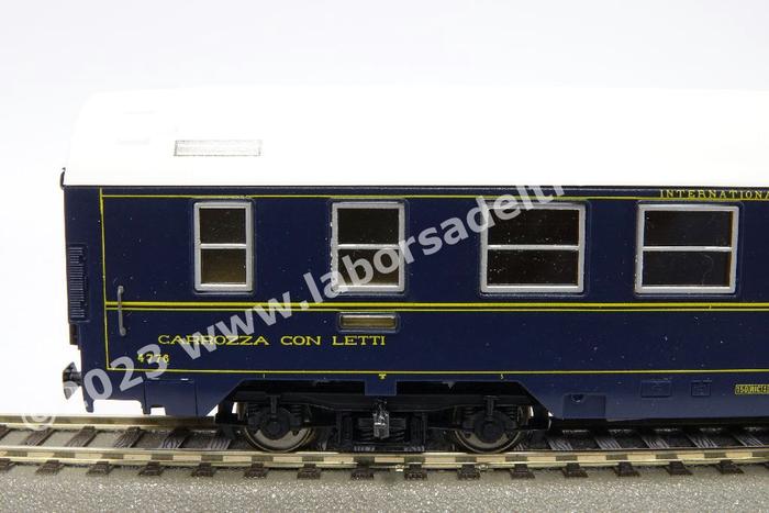 Rivarossi - 3604 Carrozza letti tipo MU della CIWL, livrea CIWL con fregi e logo a ghirlanda ...