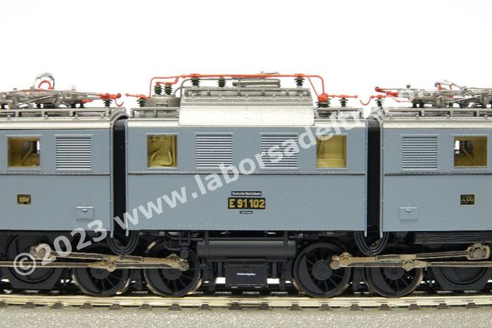 Piko - 51547 Locomotiva elettrica DRG E91 a tre stadi, finestrini con ...