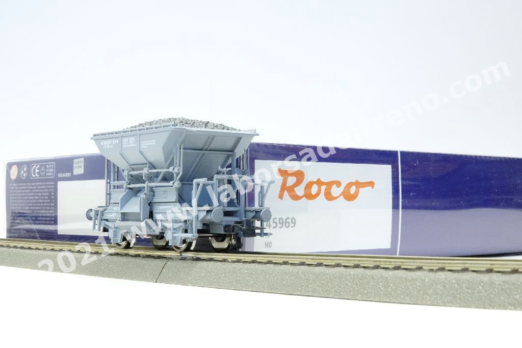 Roco - 45969 Set 3 carri tramoggia a due assi tipo Vfcck delle FS con ...