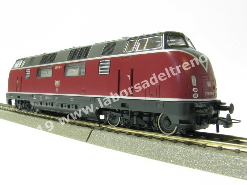 Roco - 52680 Locomotiva diesel DB V2220 036, livrea bourdeaux, logo ...