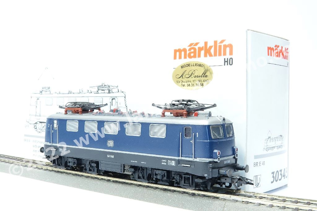 Marklin - 30345 Locomotiva elettrica DB, E 41 048, livrea blu, versione ...
