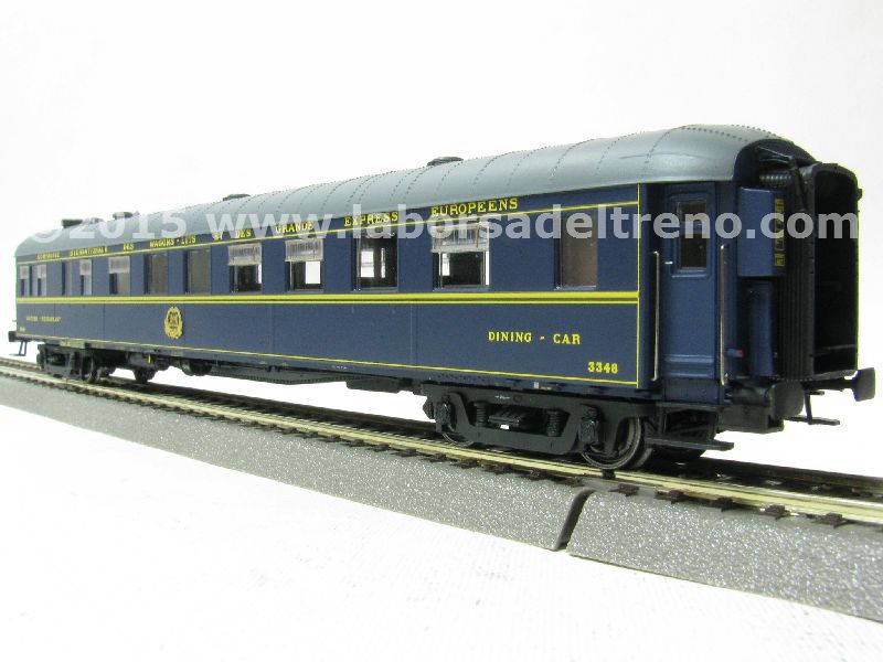 Ls models - 49192 Carrozza ristorante CIWL 3348 a 56 posti, livrea blu con fregi, tetto scuro ...