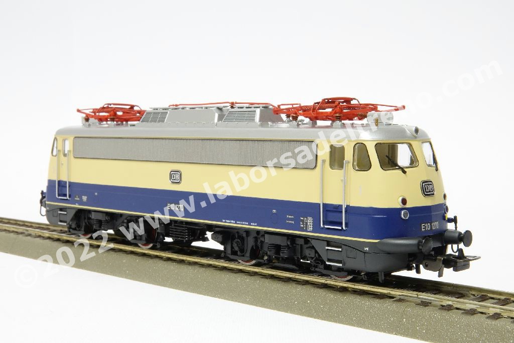 Piko - 51812 Locomotiva elettrica DB E10 1270 'Buegelfalte', livrea blu ...