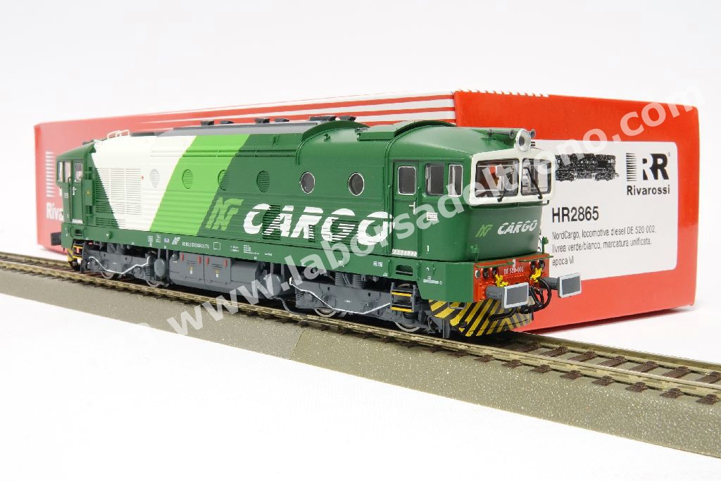 Rivarossi - HR2865 Locomotiva diesel pesante DE 520 della FNM Nordcargo, livrea verde/bianca ...