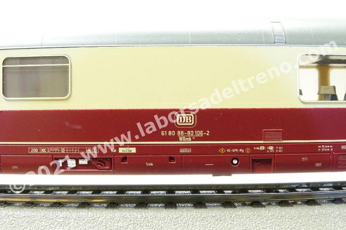 Lima - 309176 Carrozza ristorante tipo WRmh 132, livrea TEE rosso/crema ...