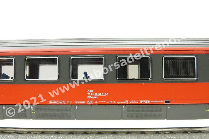 Acme - 90127 Set 3 EC Johann Strauss delle OBB con una 2a cl. e una 2a cl. tipo EC89 con ...