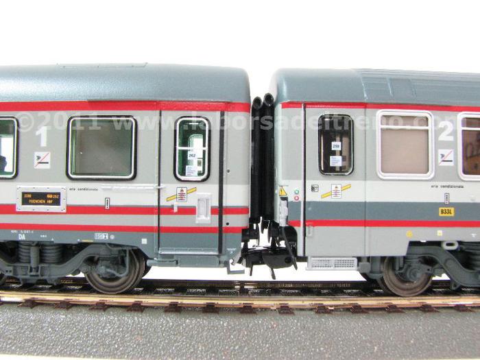 Acme - 55058 Set EC 89 Milano Monaco con una 1a cl. GC e 2 x 2a cl. tipo Z FS, livrea ESCI, ep. V/VI