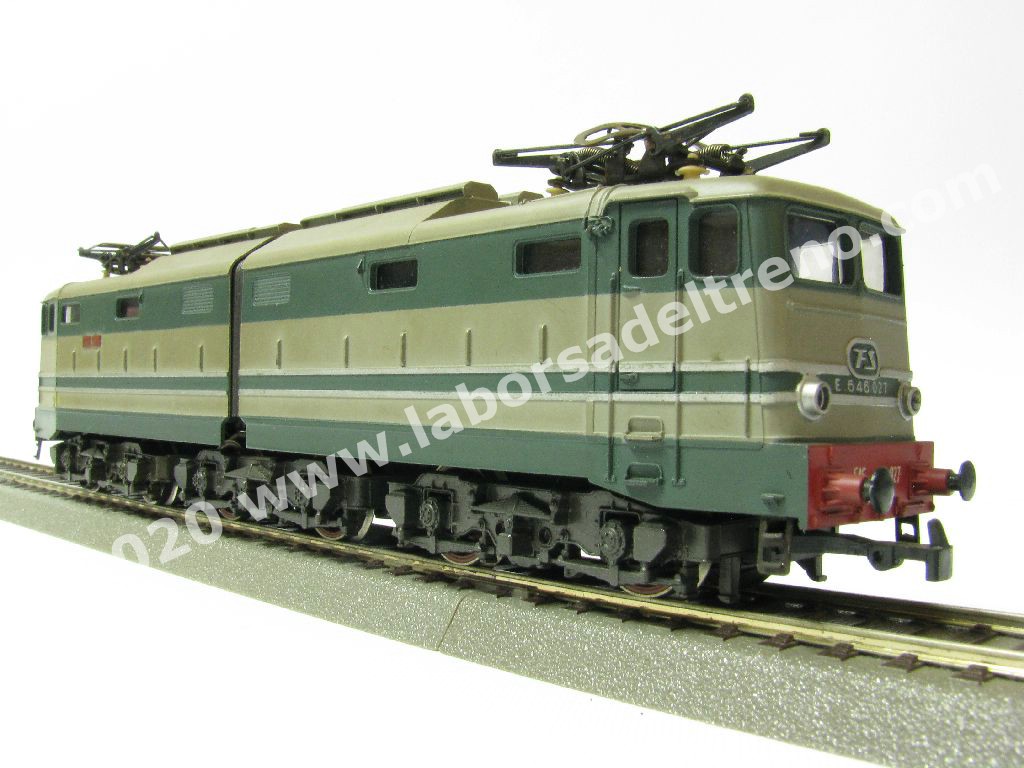 Rivarossi - 1447 locomotiva elettrica FS E 646 027, livrea grigio/verde, epoca III