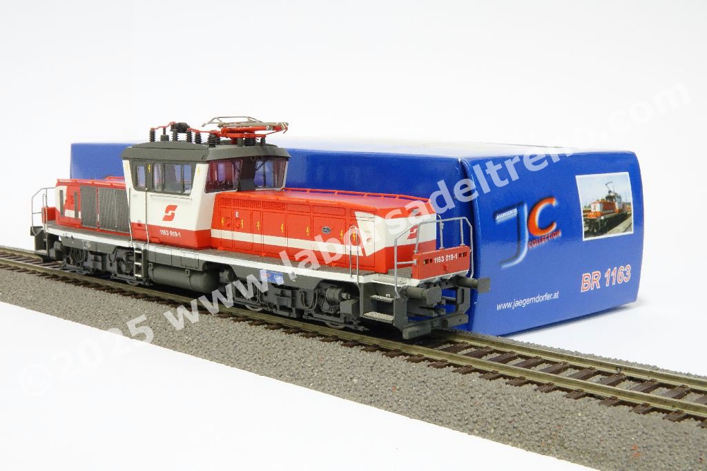 Jaegerndorfer - 22630 Loco elettrica 1163.019 delle OBB, livrea bianco ...