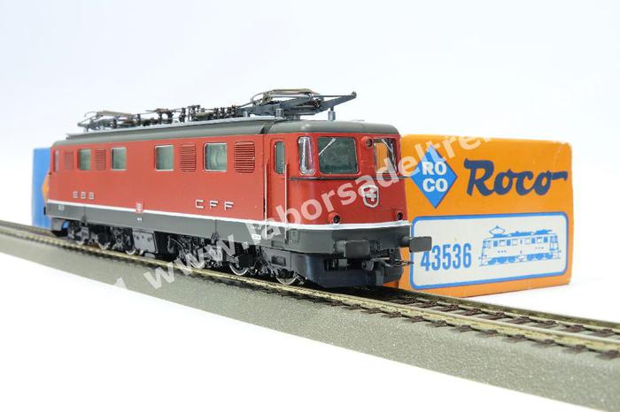 Roco - 43536 Locomotiva elettrica SBB Ae 6/6, livrea rossa, epoca IV - 10 stemmi e numeri di ...