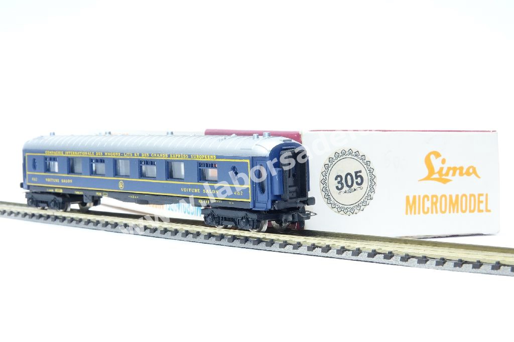 Lima - 305 Carrozza a salone CIWL, livrea blu con fregi CIWL - scala N