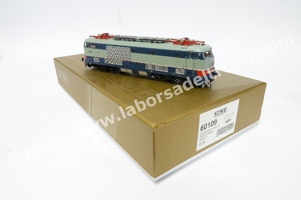 Acme - 60109 Locomotiva elettrica FS E 444 005, elettronica, livrea di origine, pantografi FS 52 ...