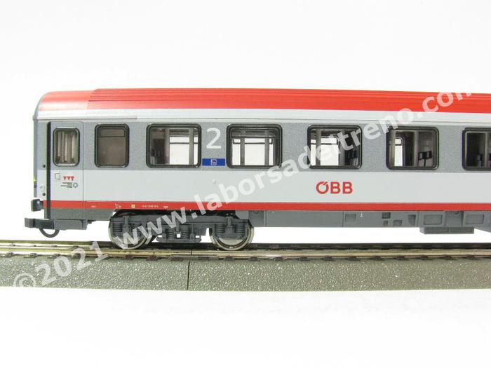 Roco - 74132 Set 3 carrozze passeggeri OBB-SAD di 2° classe tipo ...