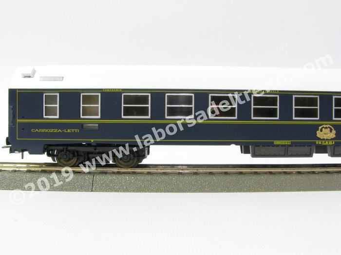 Rivarossi - 3542 Carrozza tipo MU della CIWL, livrea CIWL con tetto bianco, logo CIWL, ep. IV