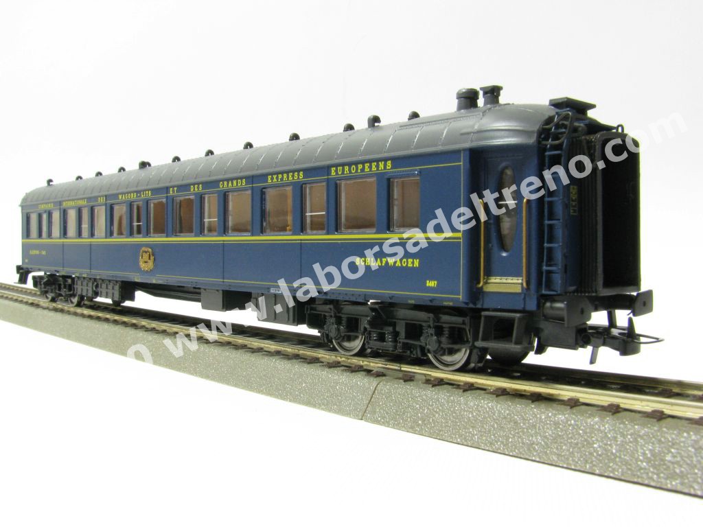 Jouef - HJ4129 Carrozza letti tipo Lx della CIWL, livrea e logo CIWL, ep. IV - Ill.ne interna