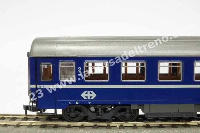 Roco - 4234A Carrozza passeggeri a cuccette di 2a cl. Eurofima delle SBB, livrea blu con fascia ...