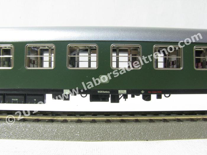 Roco - 44740 Carrozza tipo X di 2a classe DB, livrea verde, ep. III