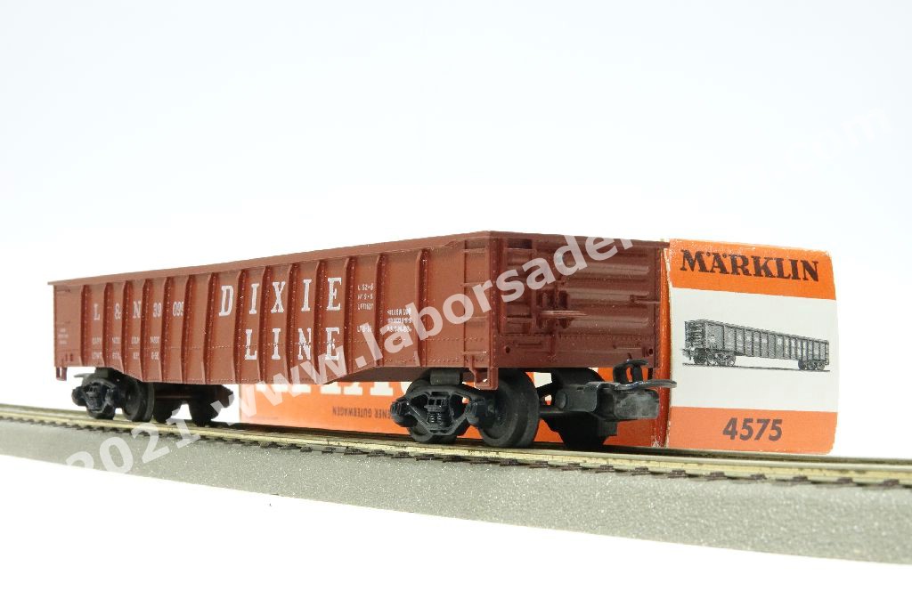 Marklin - 4575.2 Carro USA a sponde alte, gondola DIXIE LINE, livrea ...