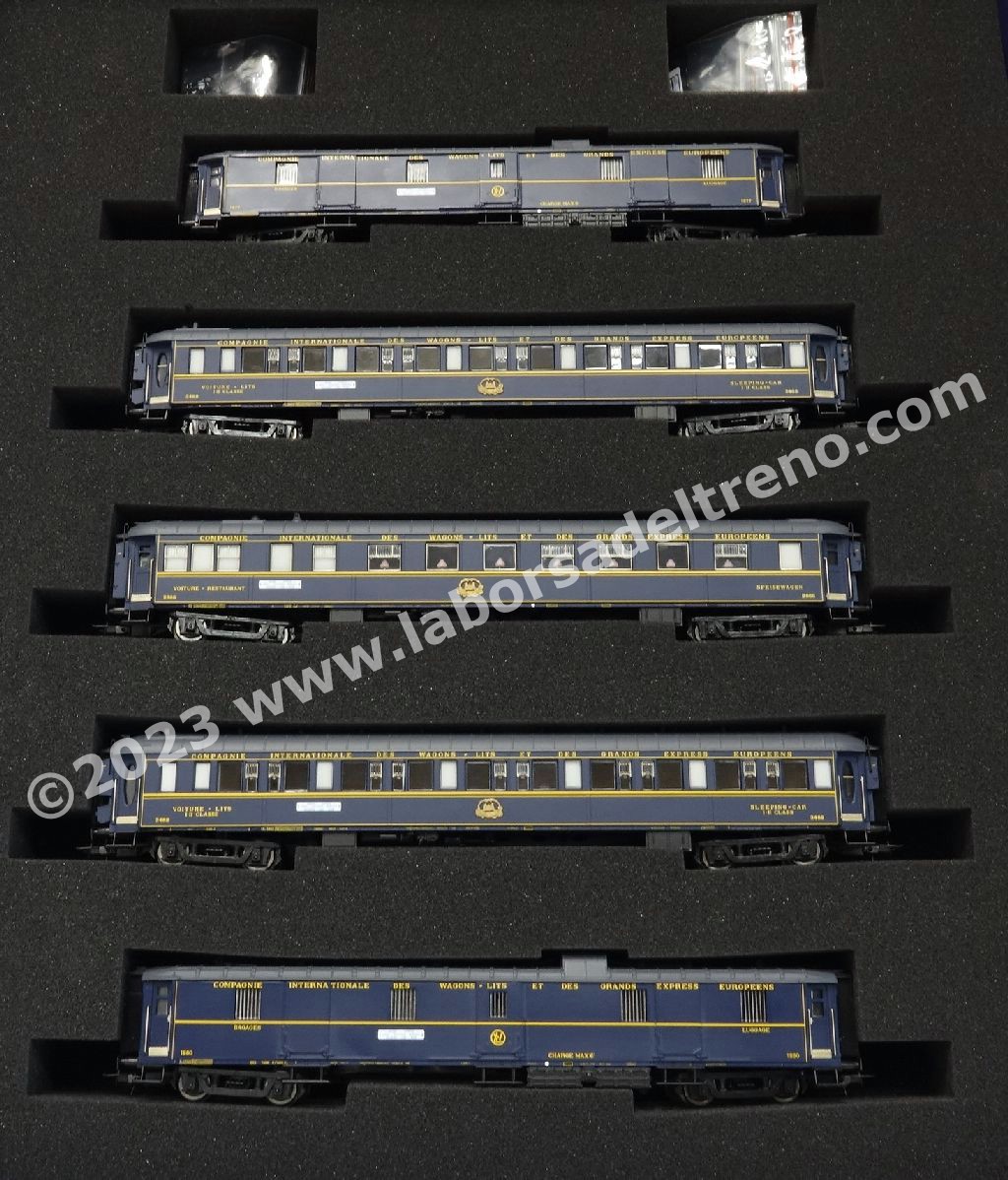 Rivarossi - HR4384 Convoglio Orient Express della CIWL, con 2 bagagliai, due vetture letto e una ...