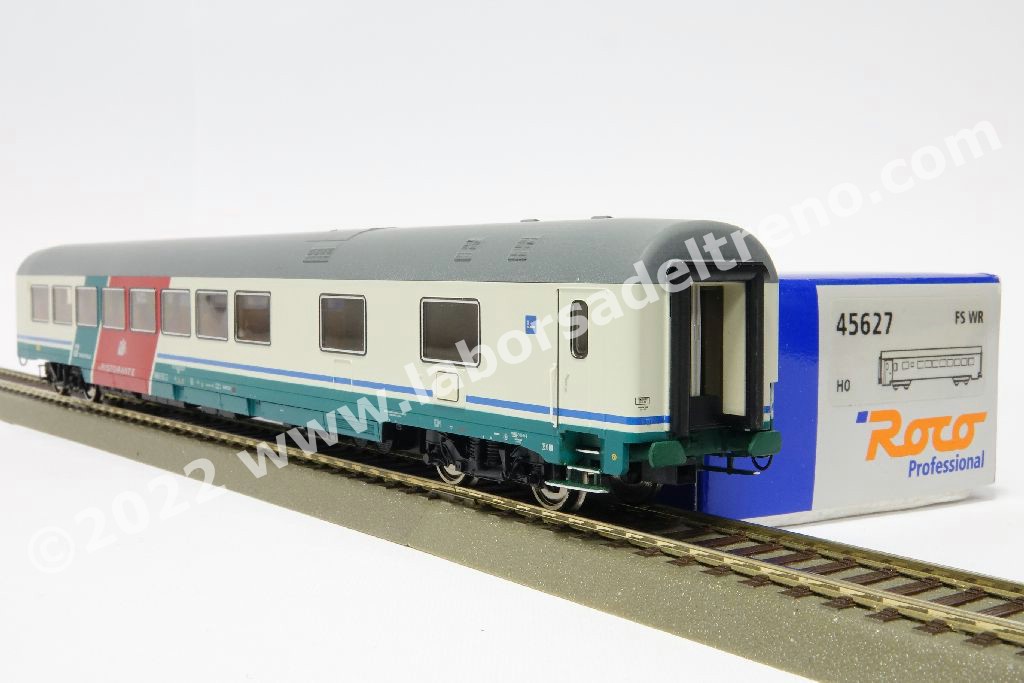 Roco - 45627 Carrozza ristorante FS Gran Confort, livrea XMPR, logo ...