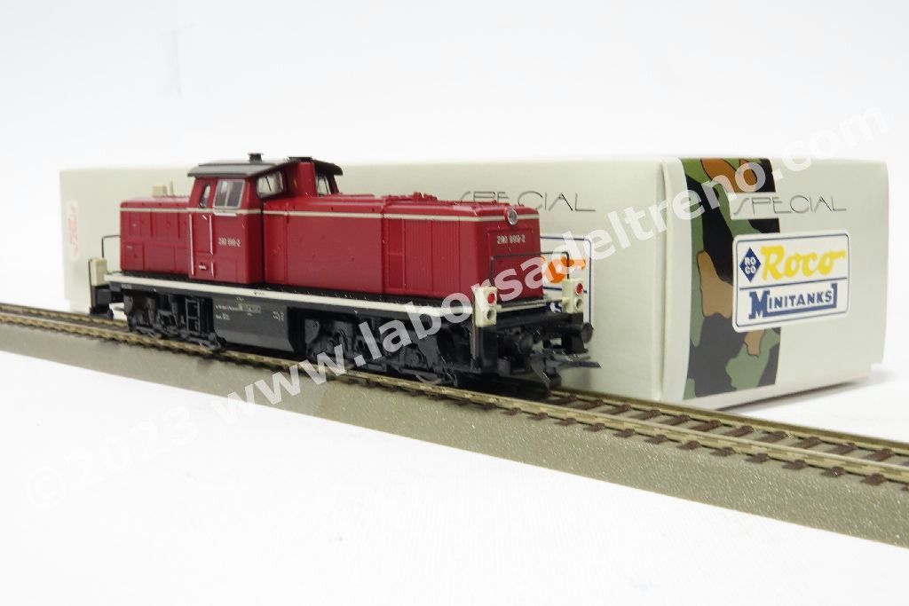 Roco - 824 Loco diesel Br 290 999 della Bundeswehr, livrea bordeaux, ep ...