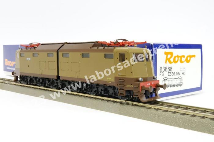 Roco - 63888 locomotiva elettrica FS 636 164 castano isabella epoca IV/V