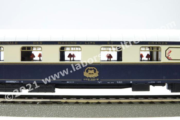 Rivarossi - HR4319 Carrozza bar della CIWL 'Venice Simplon Orient Express', livrea blu/crema con ...