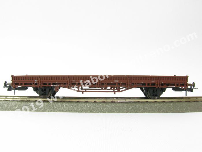 Roco - 46316 Carro pianale a 2 assi con stanti tipo Ks delle FS, ep. IV