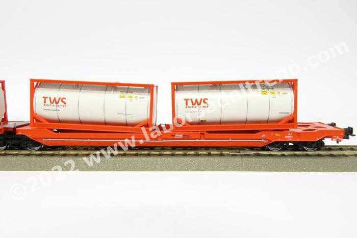 Roco - 77396 Carro intermodale bi-modulo OBB Rail Cargo Wagon tipo ...