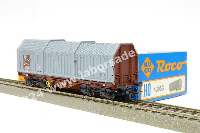 Roco - 4395G Carro trasporto roroli di lamiera tipo Shimms FS, logo TV ...