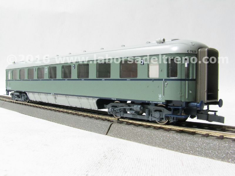 Roco - 64151-2 Carrozza tipo Plan D di 3a cl. NS, livrea verde/turchese ...