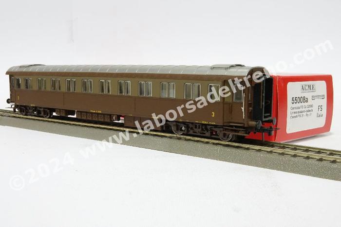 Acme - 55008a Carrozza passeggeri FS, tipo Cz 32039, livrea castano ...