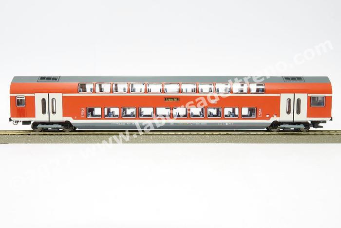 Roco - 74152 Carrozza a 2 piani di 2a cl. DB AG, livrea rossa Regio, ep ...