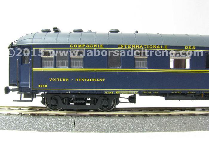 Ls models - 49192 Carrozza ristorante CIWL 3348 a 56 posti, livrea blu con fregi, tetto scuro ...
